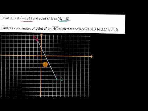 Dividing line segments according to ratio