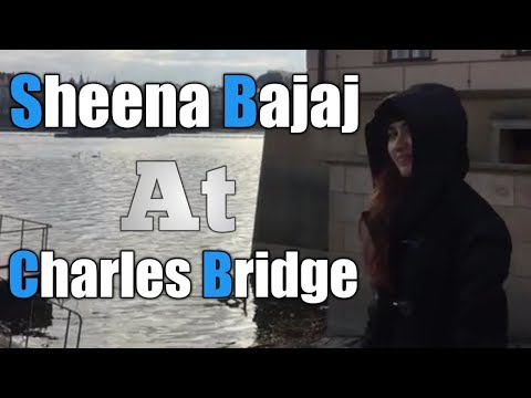 Best of luck Nikki actress Sheena Bajaj ( dolly Singh) visit Charles Bridge, Old Town, Prague