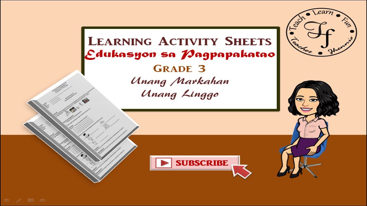 ESP 3 | Learning Activity Sheets | Yunit 1| Week1