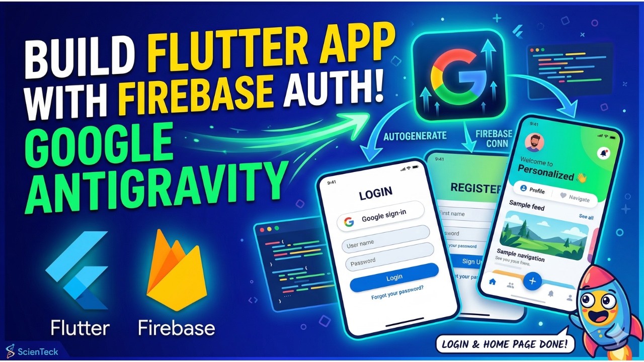 Google Antigravity: Instant Flutter App with Google & Apple Sign-In + Home Page 🚀