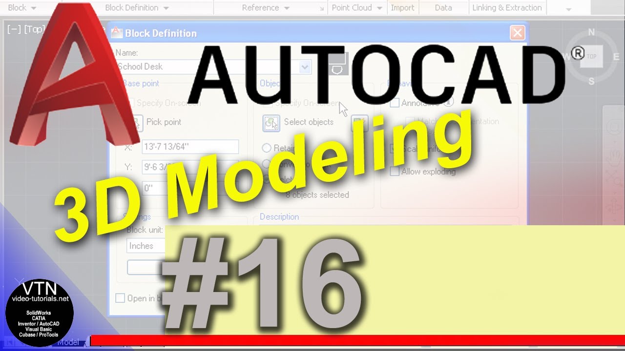 AutoCad 3d Modeling 16 ( Polysolid )