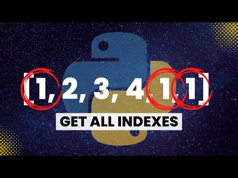 How To Get All Indices Of An Element In A List In Python