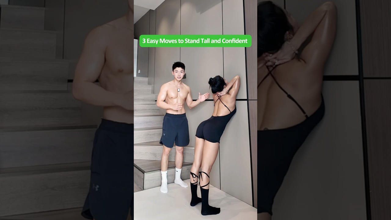 3 Powerful Wall Exercises to Straighten Shoulders, Fix Forward Head, and Boost Confidence