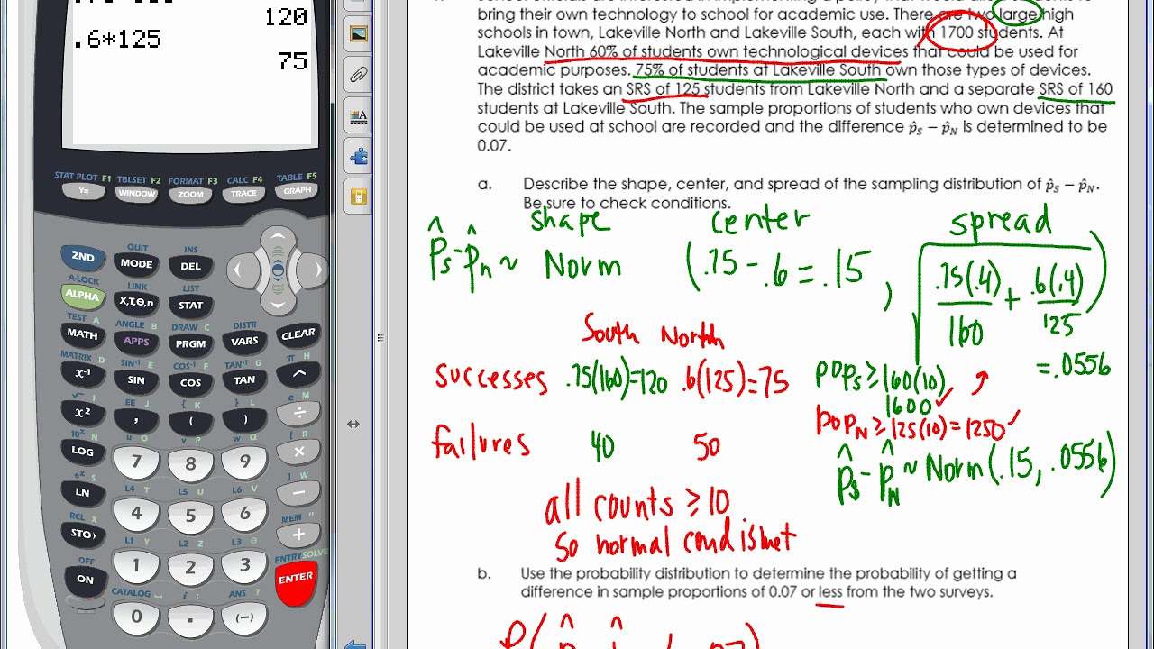 4 Tutorial   Review Chapter 10 Comparing Two Populations
