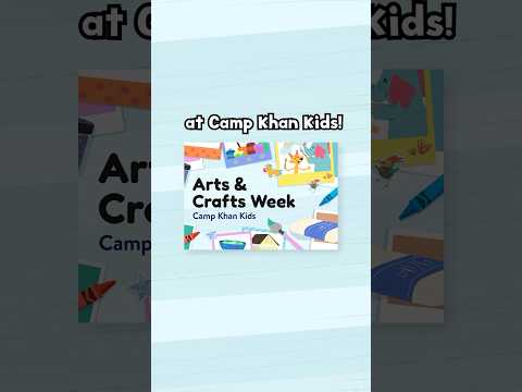 Summer learning continues with Arts & Crafts Week at Camp Khan Kids! camp.khankids.org
