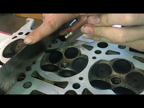 RESURFACING aluminum head with glass and sandpaper (fast easy and LOW cost)