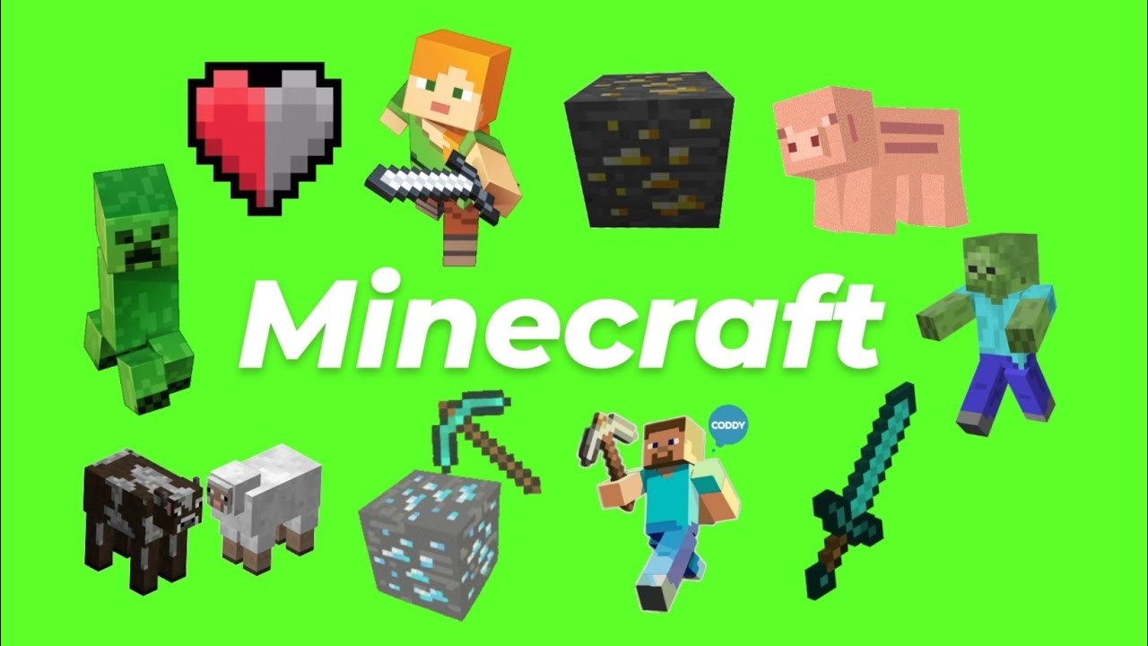 Animated Minecraft GIF Green Screen Pack (Free Download)