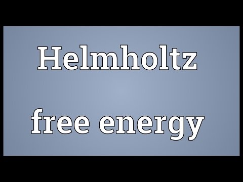 Helmholtz free energy Meaning