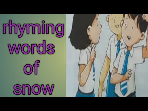 rhyming words of snow#English grammar#splendidbrains