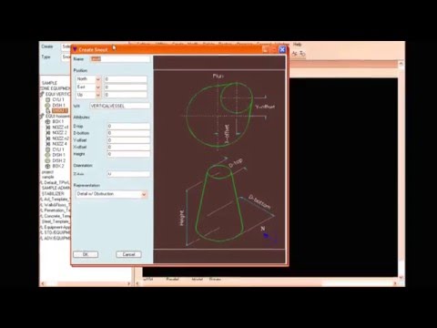 PDMS Video – Equipment Modelling 7 | PDMS Macro