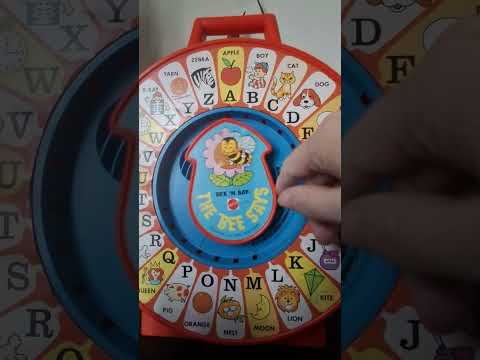 Mattel's See n Say The bee says 1983 Alphabet learning device #VINTAGE item #Retro