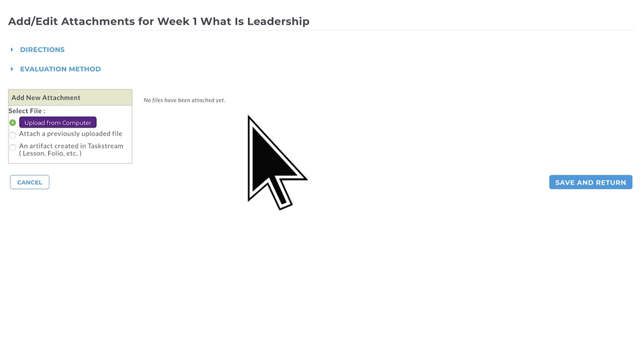 TASKSTREAM:  How to submit work