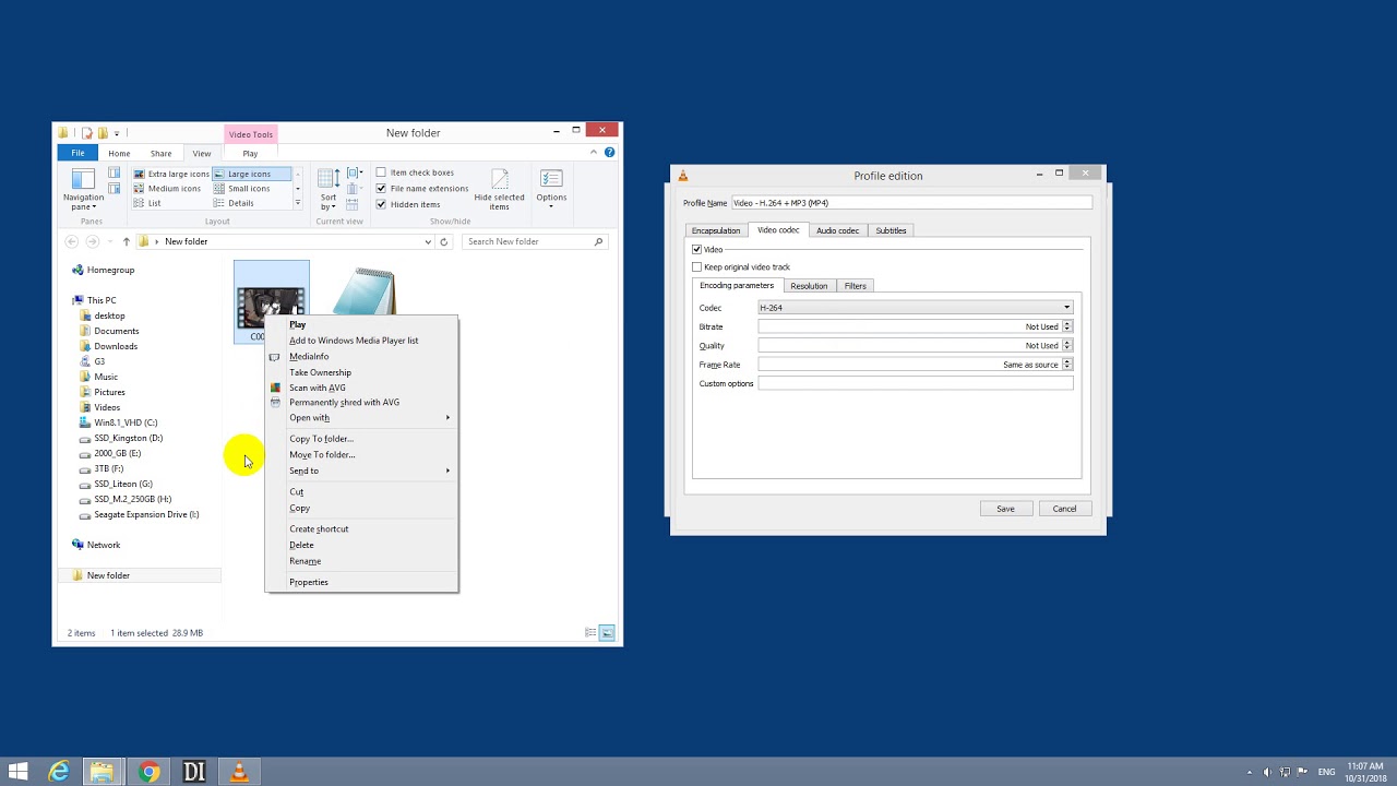 How to hardcode a Subtitle into a Video (VLC 3.0.4)