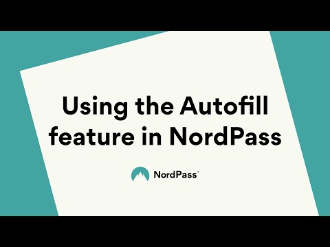 Using the Autofill feature in NordPass