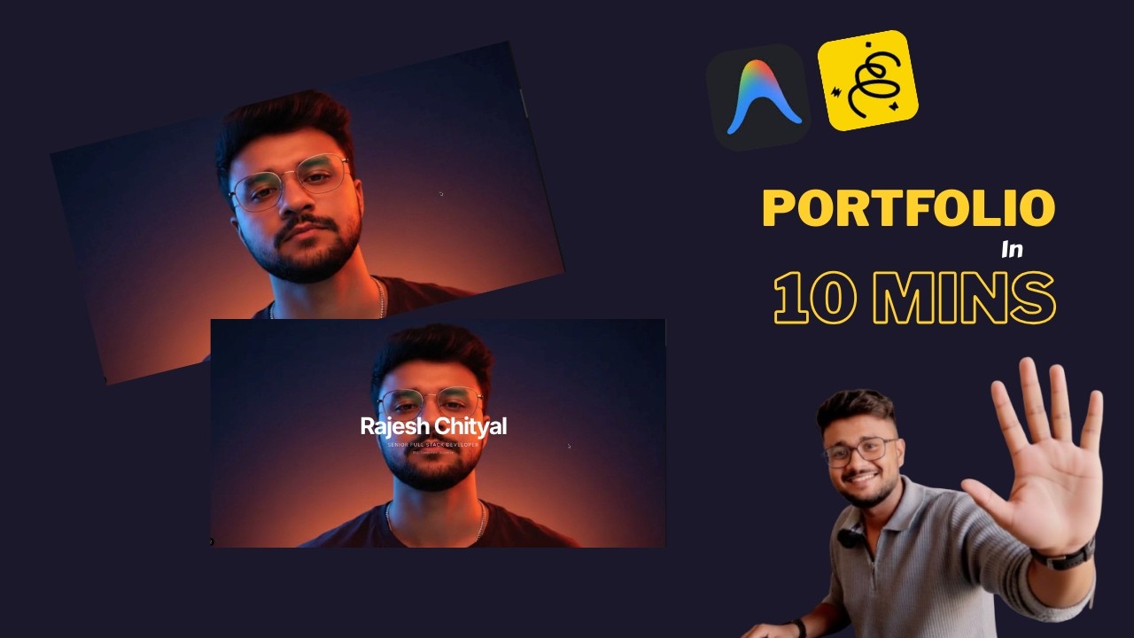 I Built a Professional Portfolio in 10 Mins! (Google Whisk & Antigravity Tutorial)