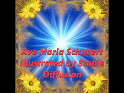 Using Stable Diffusion AI to illustrate the lyrics of Ave Maria Schubert by Elisabeth RETHBERG.