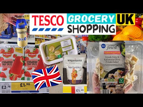 British Grocery Shopping Vlog - Tesco Supermarket Tour - Food prices IN LONDON
