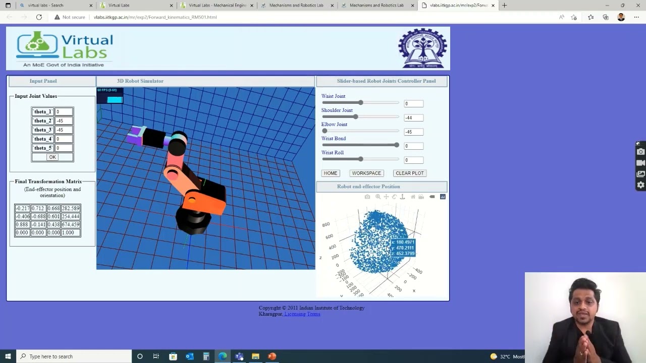 VIRTUAL LABS:MECHANISMS AND ROBOTICS