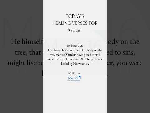 Xander's Healing Scripture #shorts
