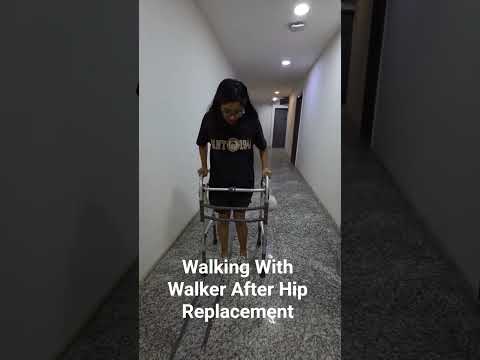 walking With Walker After Hip Replacement # Dr.Ravi Kant