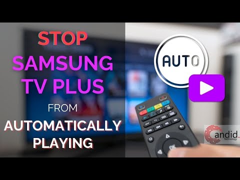 How to stop Samsung TV Plus from automatically playing?