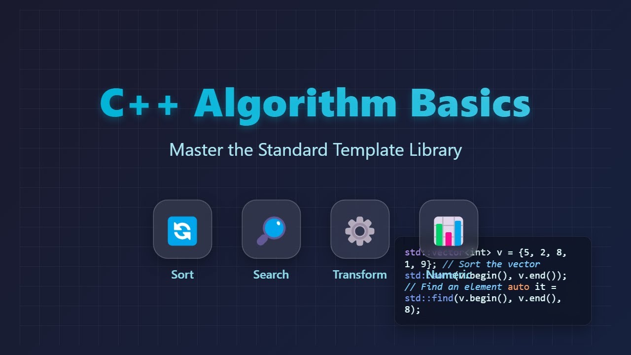 C++ STL Algorithms: A Beginner's Guide to Sorting, Searching & More!