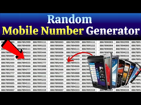 Random Mobile Number Generator Online | How to Generate Random Phone Numbers in Bulk?