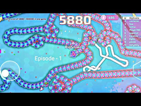 Snake.io Snake Attack To Kill Snake | Snake Episode 1