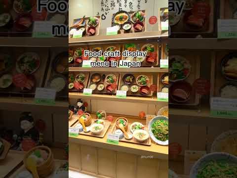 Plastic food display menu in Japan #日本 #জাপান #travel #japan #culture #food #craft #japanesefood #jp