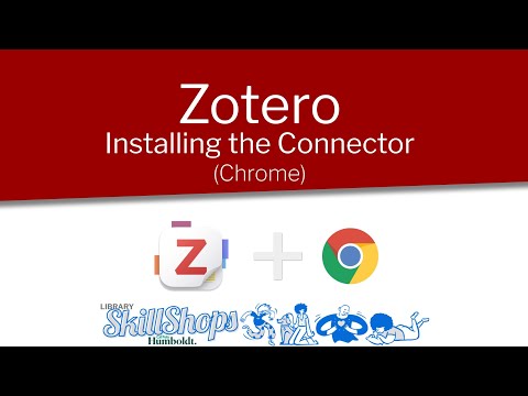 Zotero: Installing the Connector (Chrome)