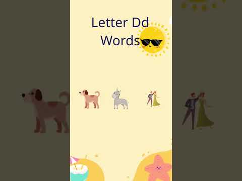 Words that Start with Dd #englishforkids #shorts #phonics #alphabet #learnenglish #abc #kindergarten