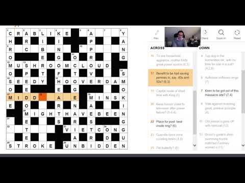 Solving The Times crossword on 10 Nov 2017