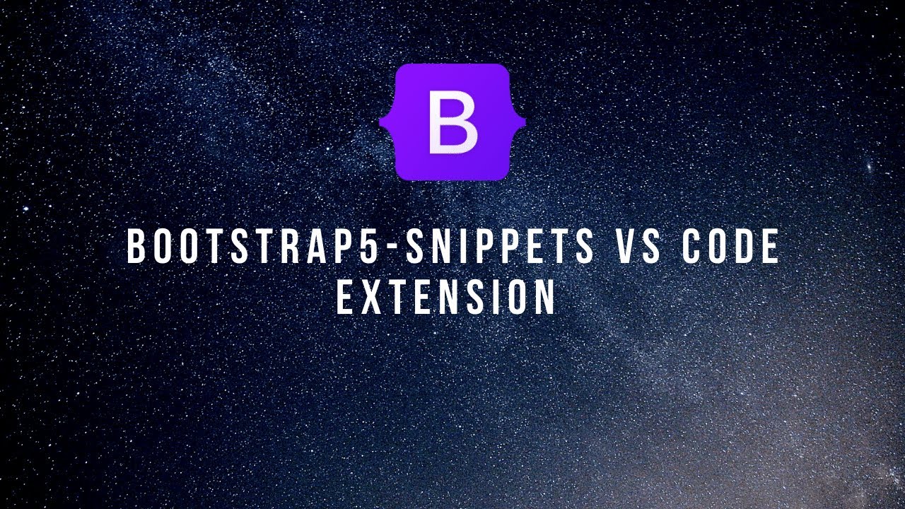 Bootstrap5-Snippets vs code extension