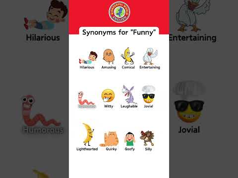 Synonyms for “Funny” 😂 What’s your favourite? #synonyms #englisch #englischlernen