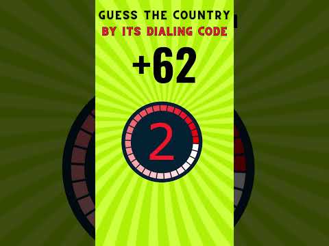 Guess The Country by Dialing Code: #Short