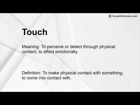 Touch Meaning