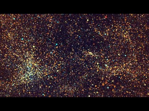 Gold With Blue Glitter Background Stock Motion Graphics