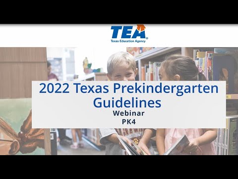 2022 Prekindergarten Guidelines PK4 Webinar