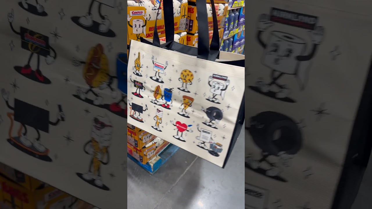🚨 Costco’s reusable bags are back! ♻️ Pack of 4 #costco #ecofriendly #shoppingbags
