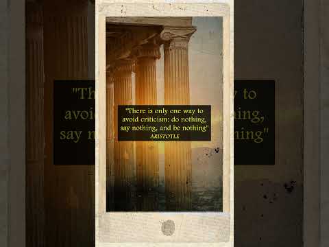 Fearless Success – Aristotle’s Guide to Overcoming Criticism #quotes