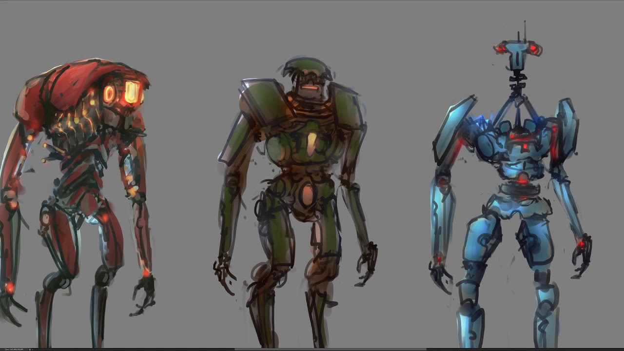 Robot Characters - Concept Art