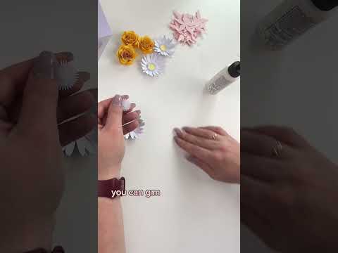 Free Paper Flower SVG Templates for Cricut | Step by Step Tutorial #paperflowers #freesvg #cricut