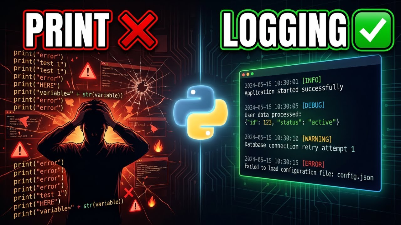 Logging in Python: Stop Using print() (Do This Instead)