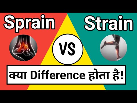 sprain vs strain | sprain & strain difference #shorts