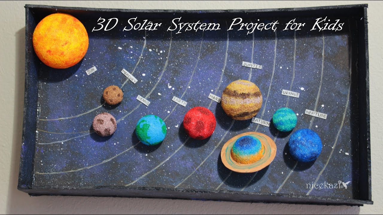 How to make 3D Solar System Project for Science Fair or School