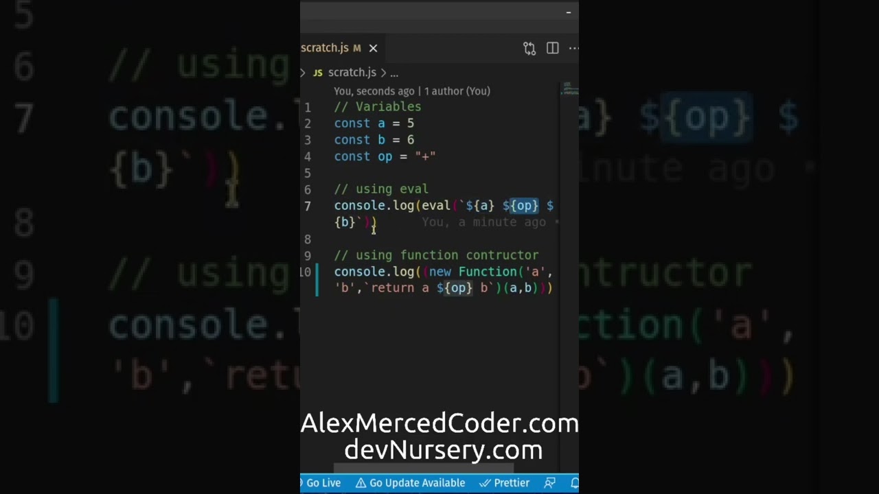 Using the Javascript Function Constructor over Eval