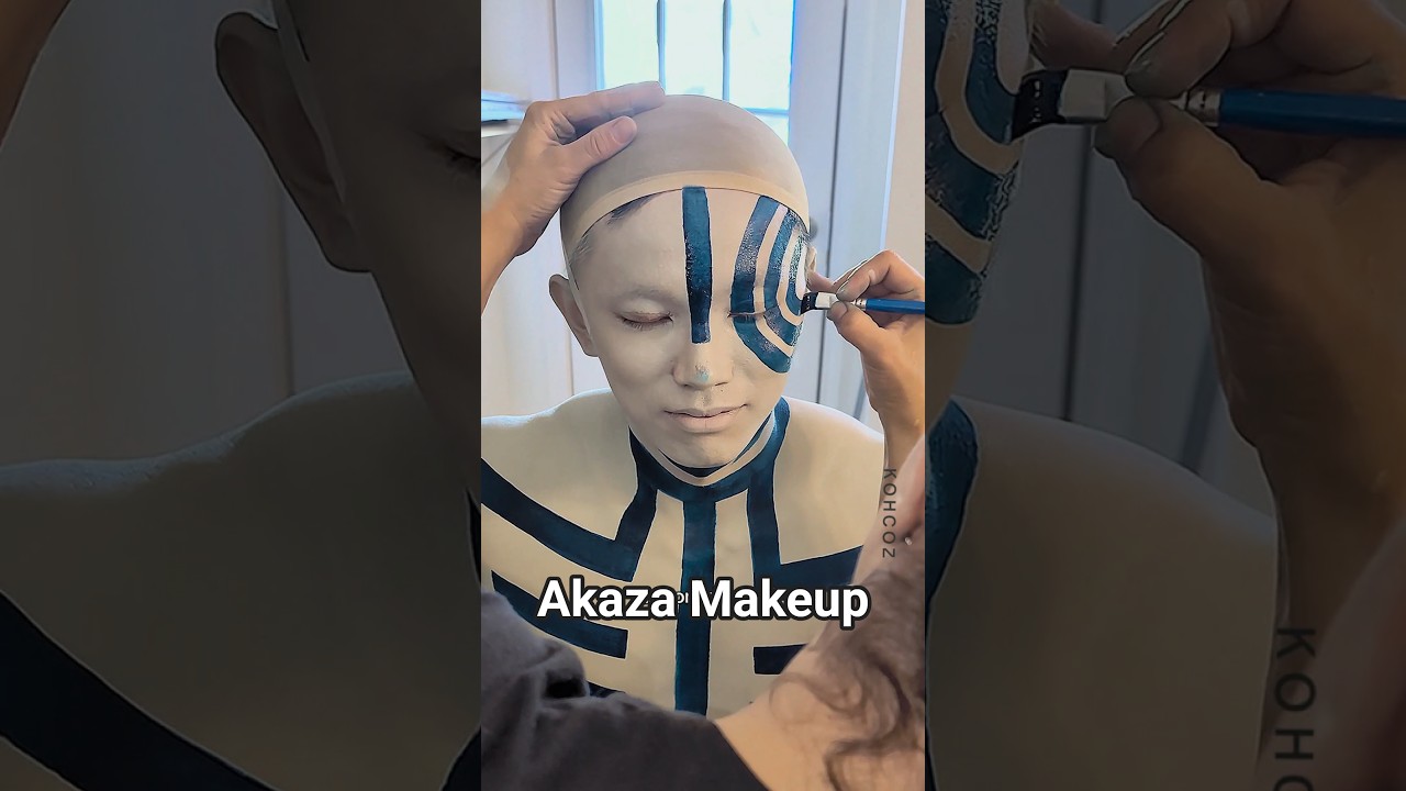 our painter @marianalowery2487 did an incredible job!! #demonslayer #akaza #cosplay #bodypaint