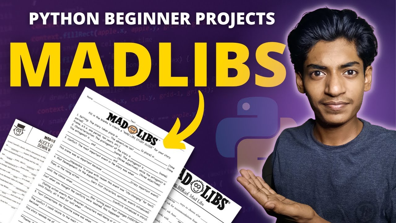 Mad Libs Game using Python | Python Beginner Projects |  #1 #Python