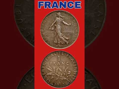 FRANCE 1 FRANC 1915.#shorts @COINNOTESZ #france