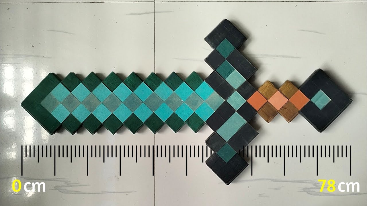 Make an Minecraft SWORD from Cardboard | Easy Step-by-Step tutorial 